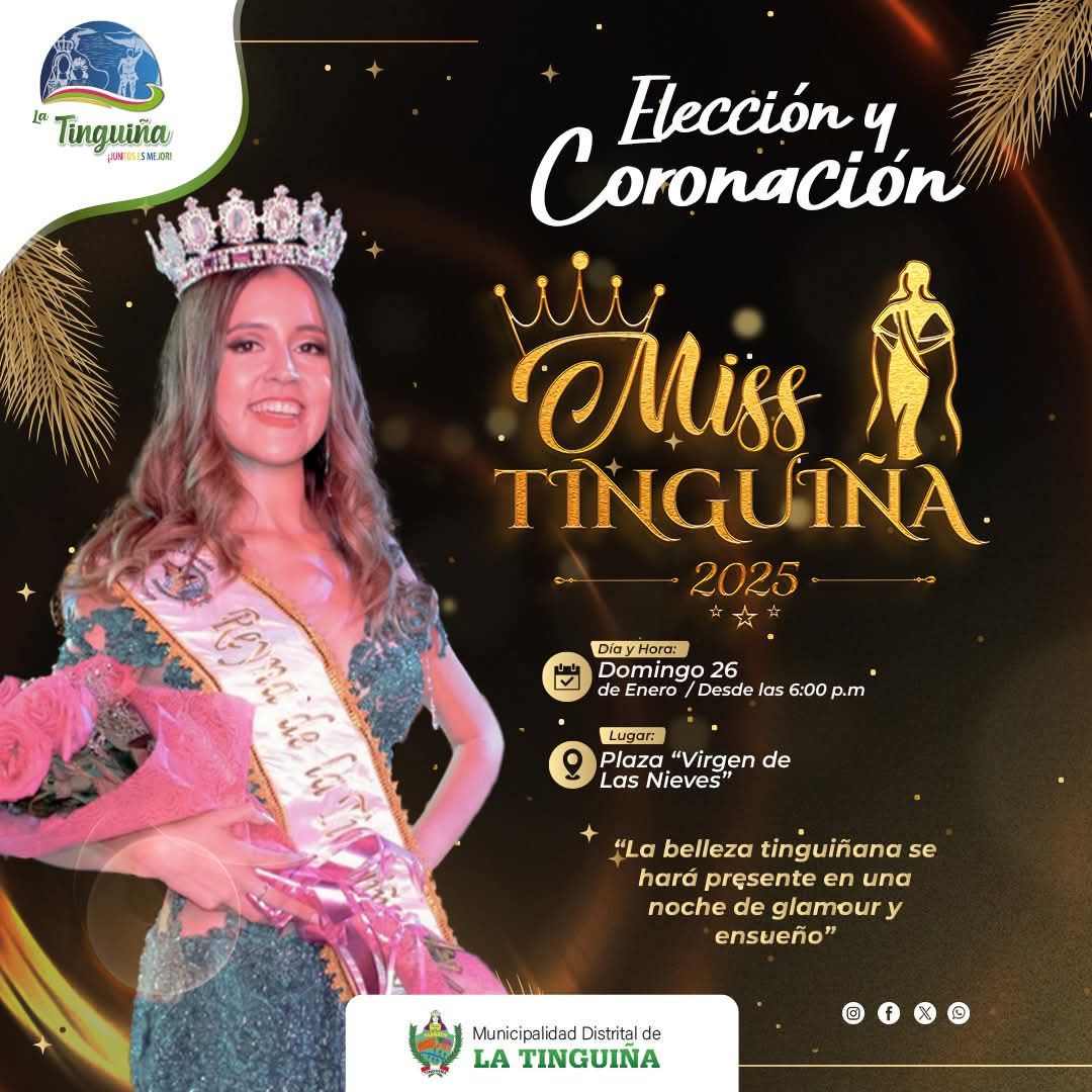 ELECCIÓN Y CORONACIÓN DE MISS TINGUIÑA 2025 – MH RADIO PERÚ